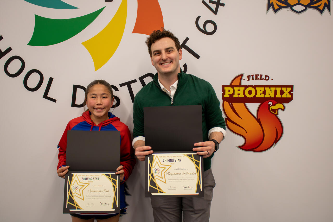 D64 Shining Stars: Carpenter's Genevieve and Ben | Park Ridge-Niles SD 64