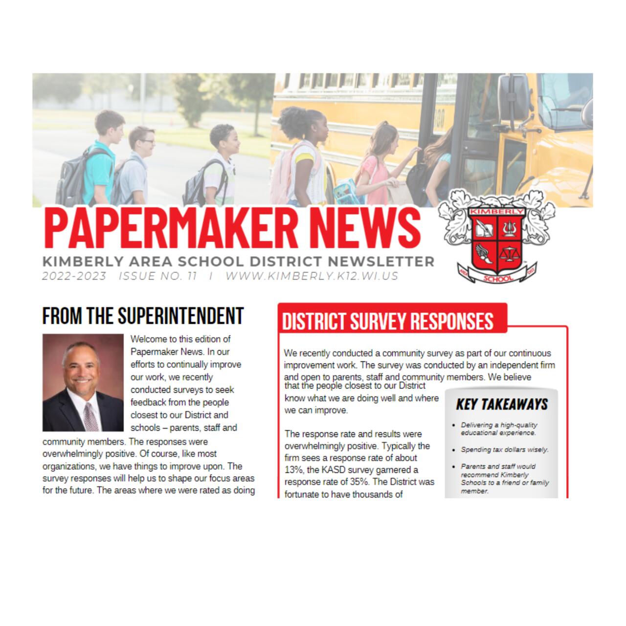 Stay Connected! The Eleventh Edition of Papermaker News is Now Live! | Woodland Elementary