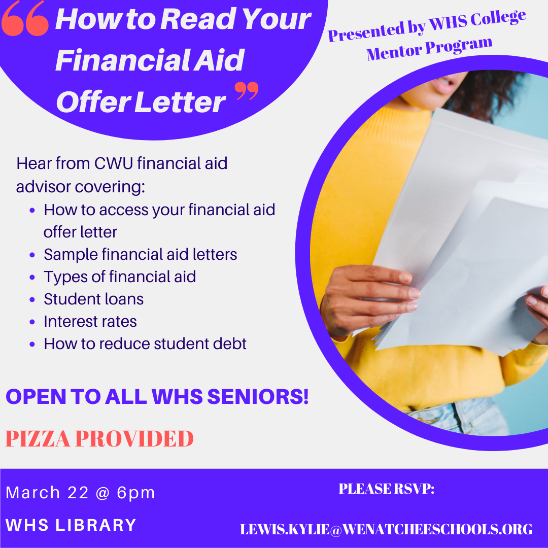 "How to Read Your Financial Aid Offer Letter" Workshop | March 22, 2022 ...