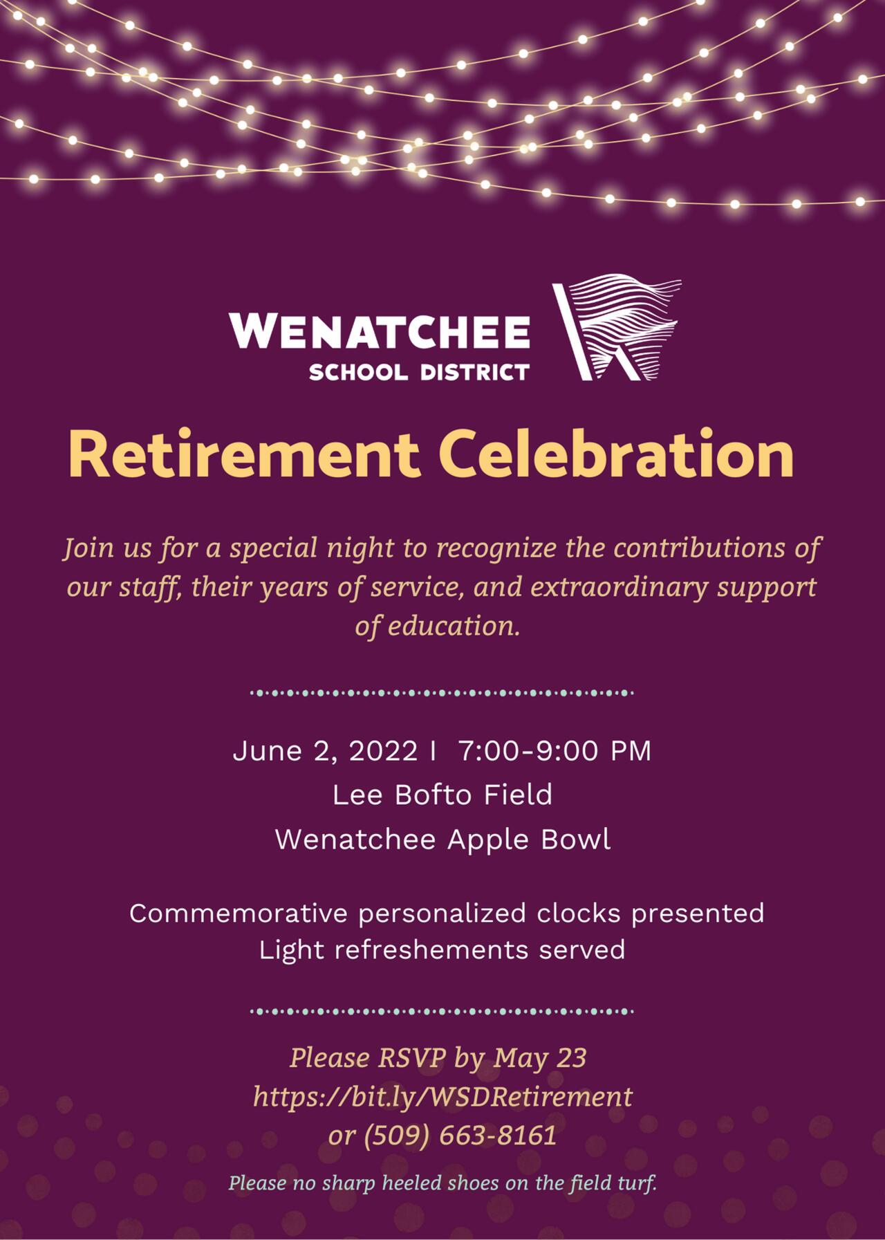 Congratulations to our retiring staff | Wenatchee
