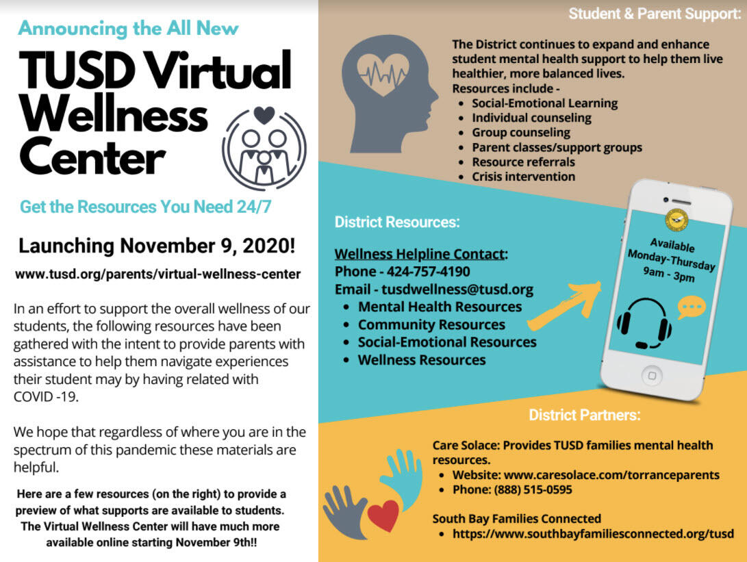 TUSD Virtual Wellness Center & Helpline | Lincoln Elementary School
