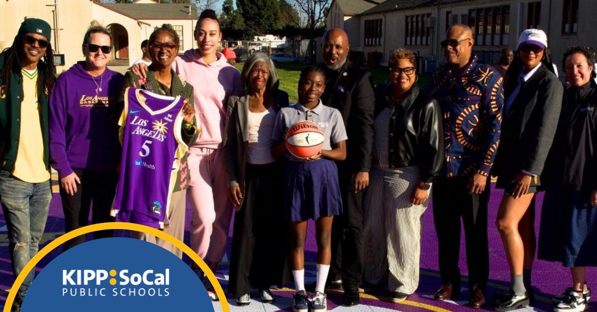 In Your Community: LA Sparks Sport Court Unveiling at KIPP Compton ...