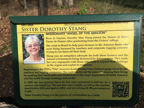 Sister Dorothy Stang honored at Calvary Cemetery, Dayton, Ohio | Sister ...